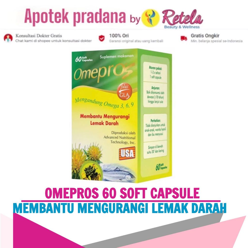 Jual Omepros 60 Soft Kapsul / Suplemen Makanan | Shopee Indonesia