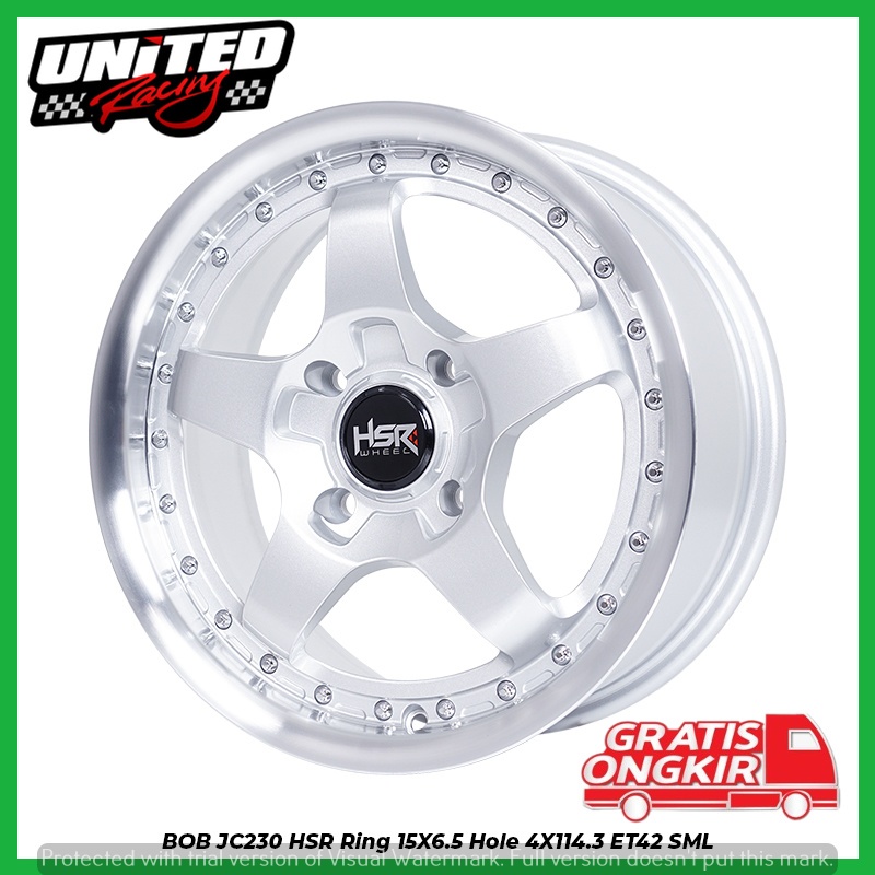 Jual VELG RACING CELONG R15 HSR BOB RING 15 PCD 4X114,3 UNTUK MOBIL XENIA MAESTRO GALANT PROTON ...