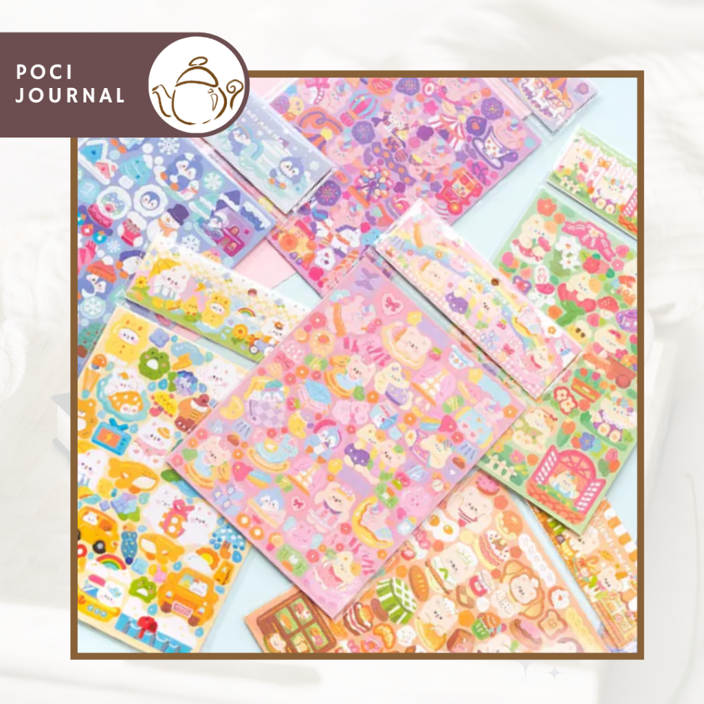 Jual Stiker [2lembar} Hewan Lucu Seri 2/sticker Animal / Sticker ...