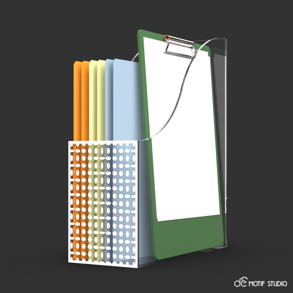 Jual FILE STORAGE BOX CLEAR ACRYLIC DESK ORGANIZER ORGANISER TRAY RACK ...