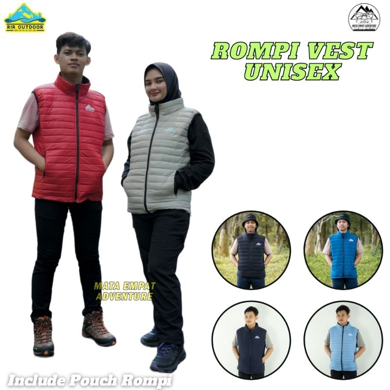 Jual Rompi Vest Rir Outdoor Rompi Dacron Anti Angin Rompi Motor Rompi ...