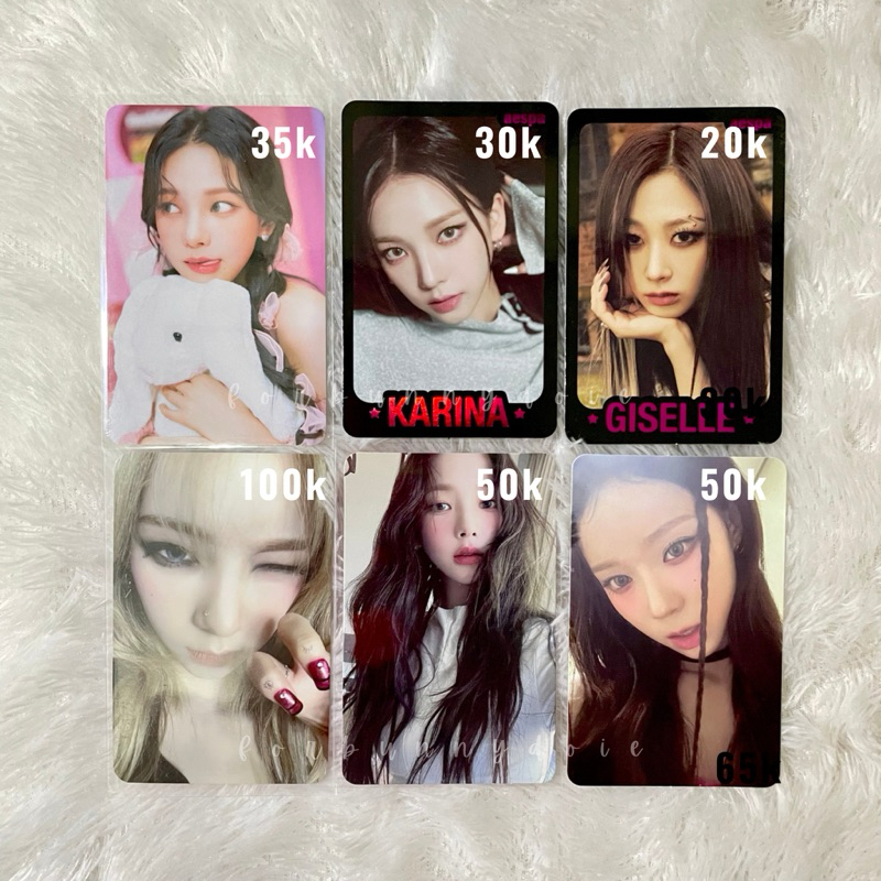 Jual Photocard Aespa Karina Giselle Winter My World Trading Card TC Ver B Concept Intro Selca ...