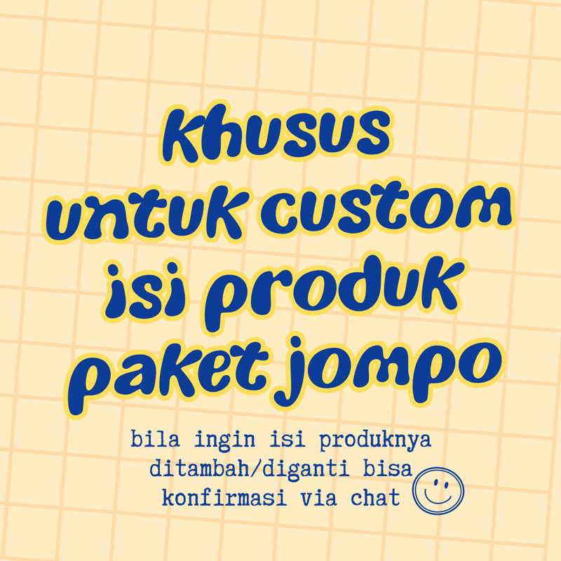 Jual Jompo Kit Custom ganti Foto & Tulisan untuk kado/gift/freebies ...