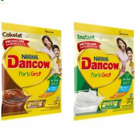 Jual Dancow Sachet Putih Dancow Sachet Coklat Fortigro 27gram 1 Saset ...