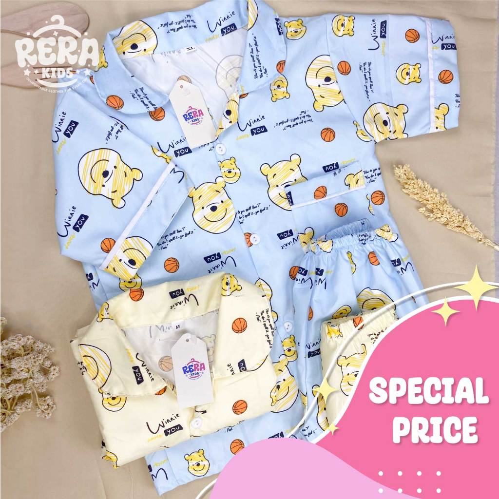 Jual Rera Kids - Piyama Anak Piyama Motif Winni The Pooh Usia 1 - 10 ...