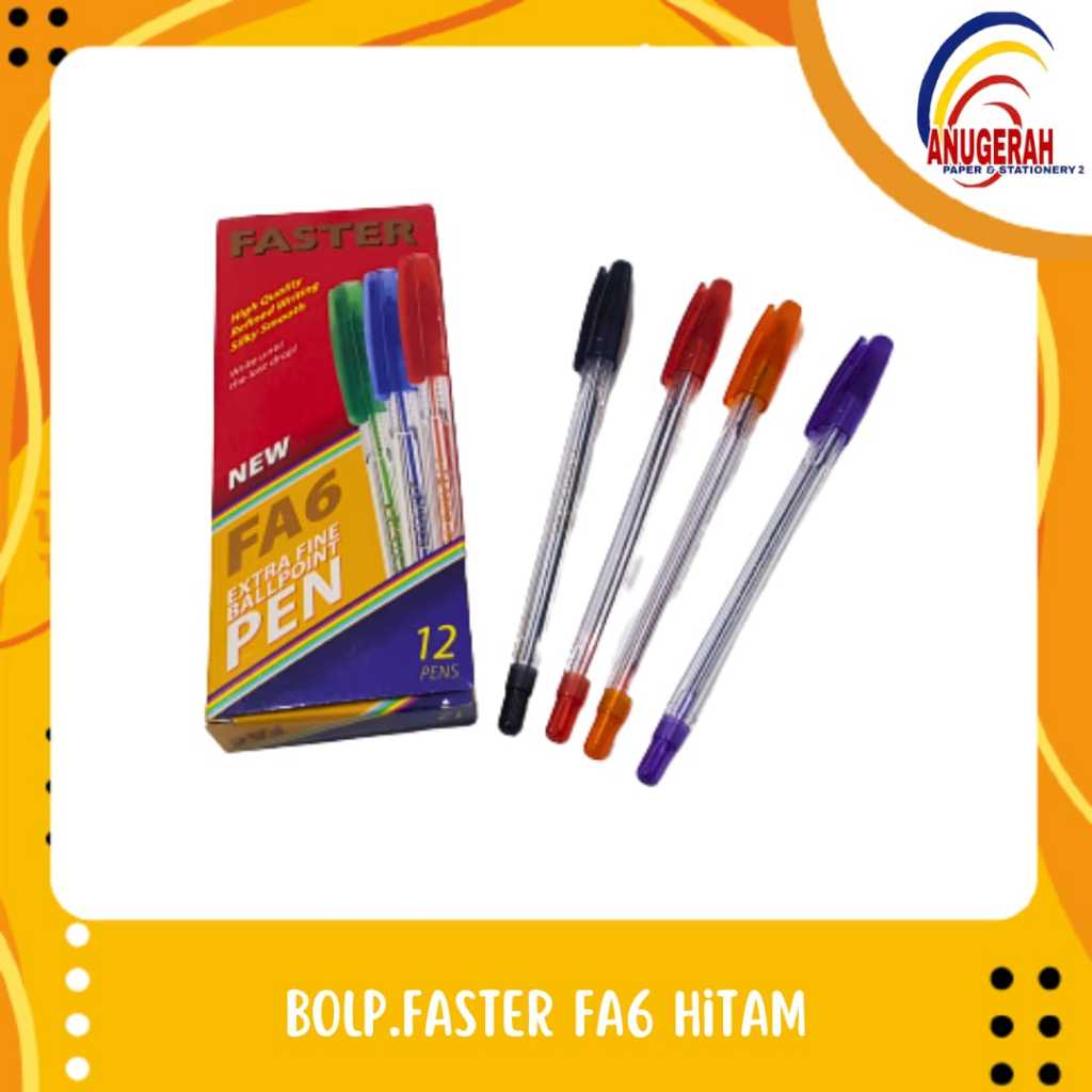 Jual BOLP. FASTER FA-6 HITAM (LSN) | Shopee Indonesia