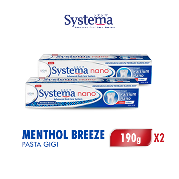 Jual Systema Pasta Gigi Menthol Breeze Tube 190 gr x2 | Shopee Indonesia