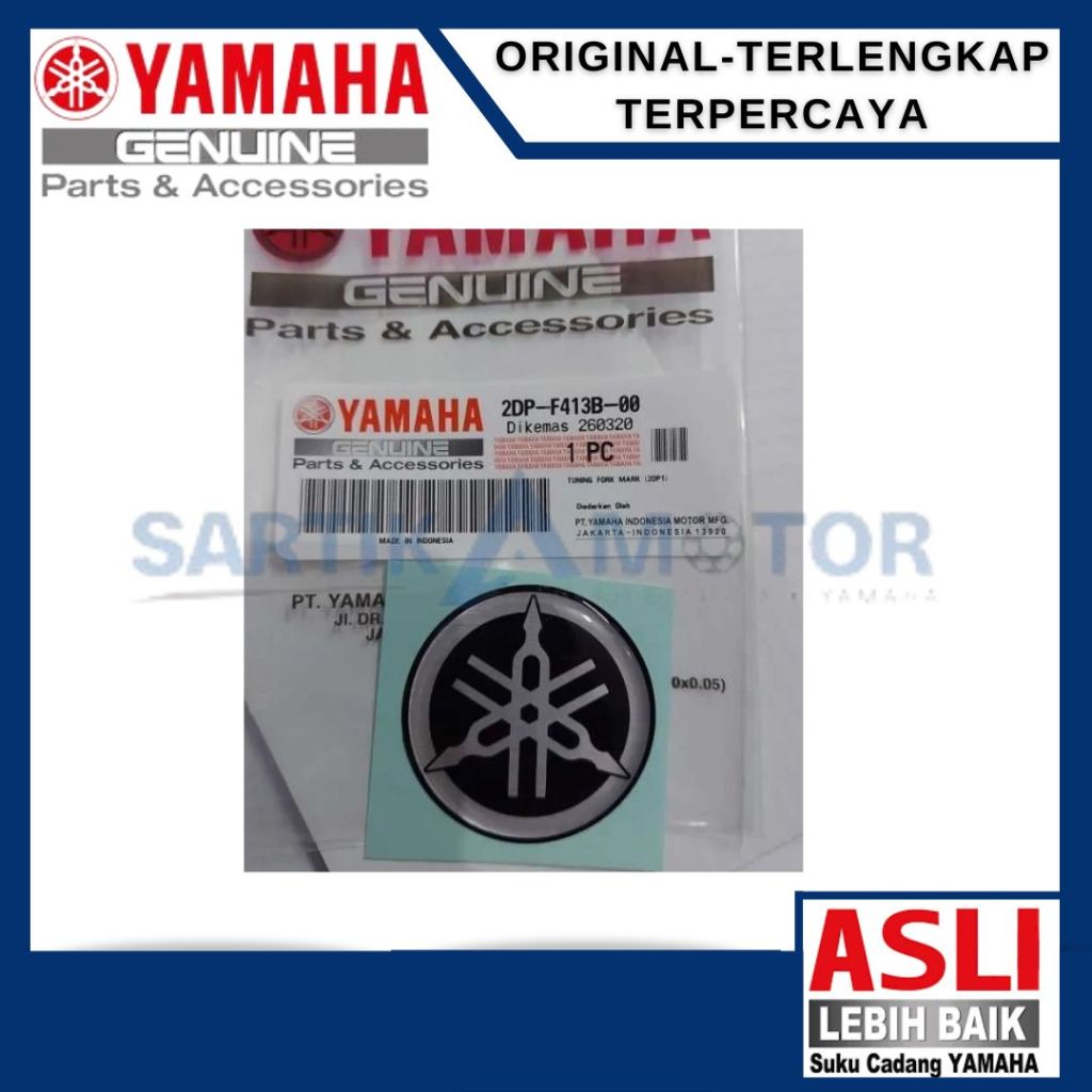 Jual TUNING FORK MARK (2DP1) EMBLEM GARPUTALA ORIGINAL YAMAHA (2DP ...