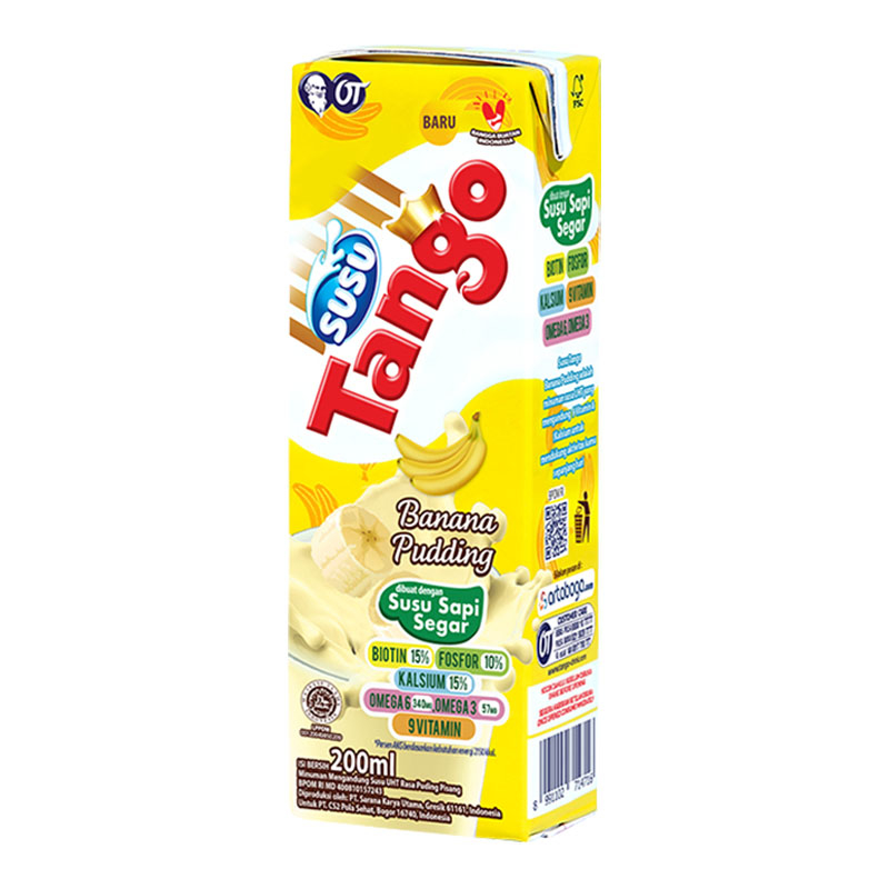 Jual Tango Susu UHT Banana Pudding 200 ml | Shopee Indonesia