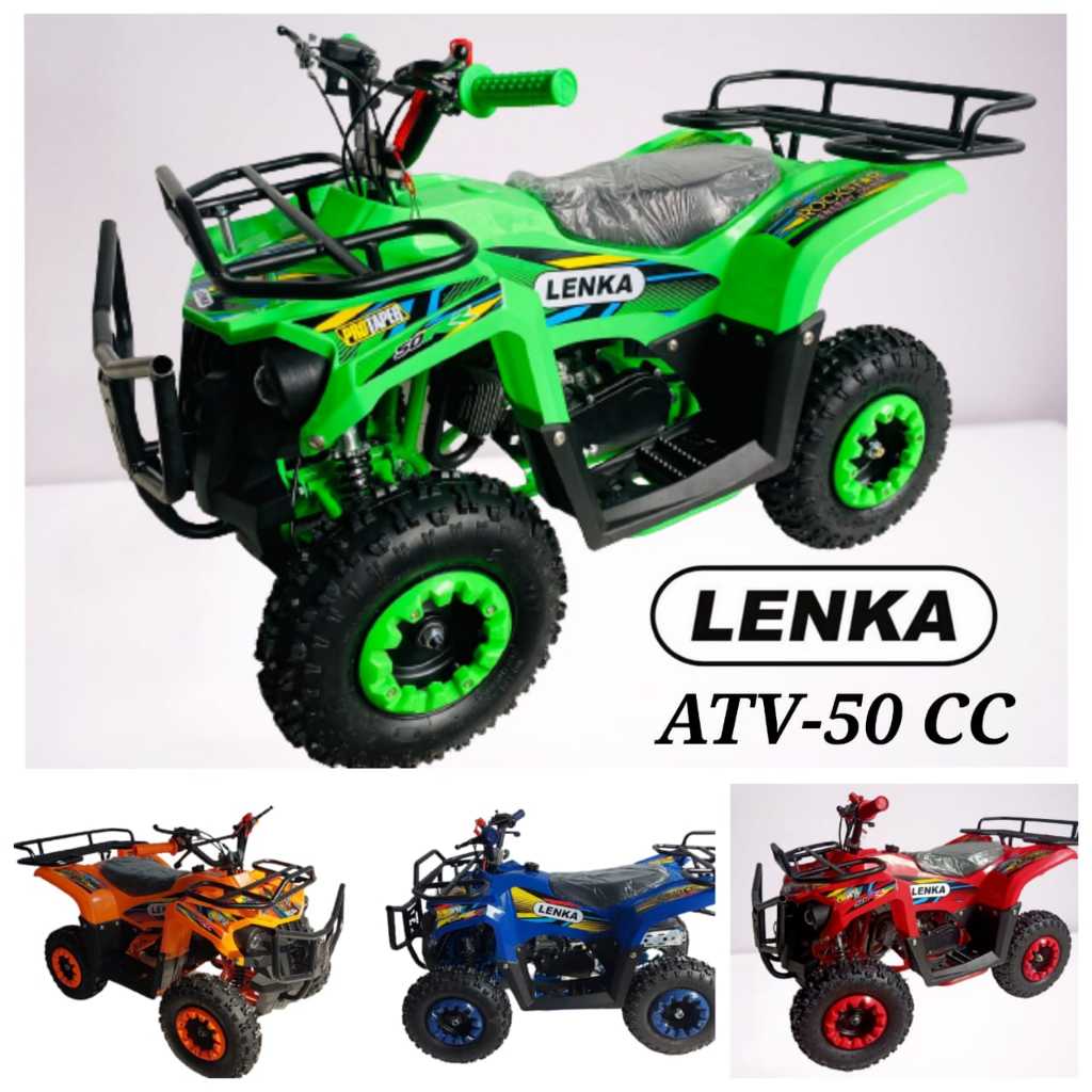 Jual Lenka Motor ATV Tracker Sport Mesin 2 Tak 50 CC Mainan Motor ATV ...