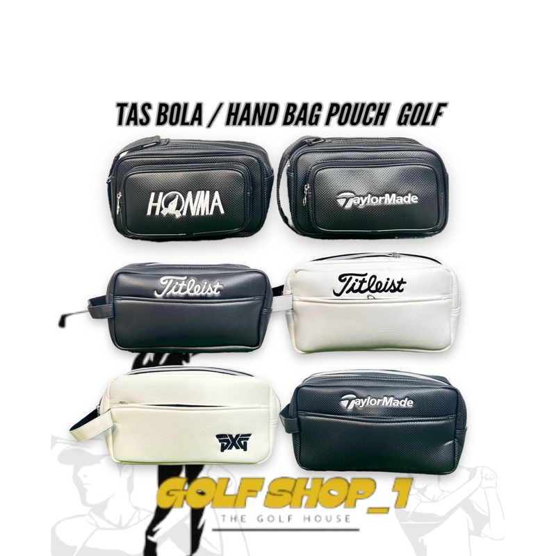 Jual Tas bola golf pouch hand bag ball golf tas pouch serbaguna premium ...