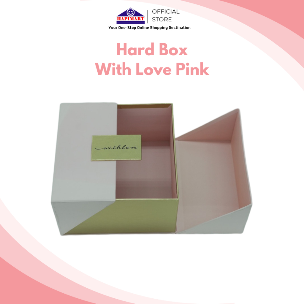Jual Box Hampers Pink Gold With Love Hampers/Gift Box/Hard Box/Kotak ...