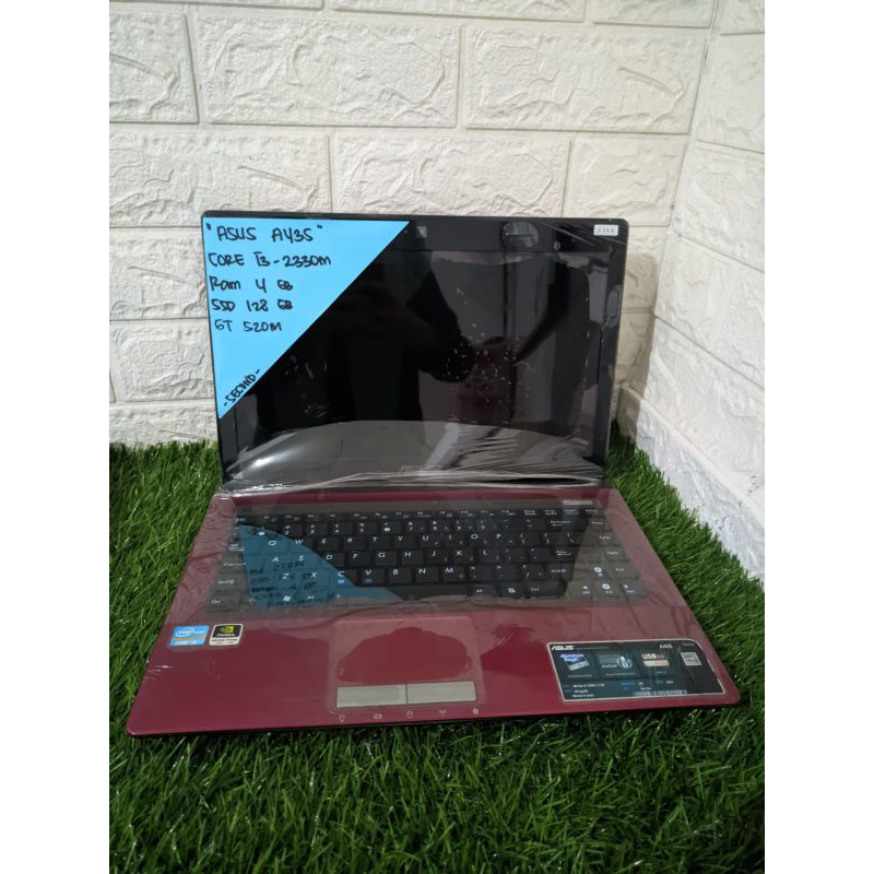 Jual LAPTOP MURAH ASUS A43S CORE I3-2330M RAM 4GB SSD 128GB GT 520M 14 ...