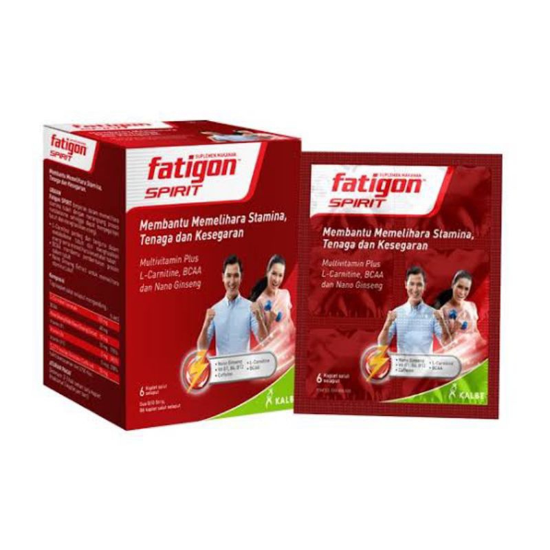 Jual Fatigon Spirit Merah 1 Strip 6 tablet | Shopee Indonesia