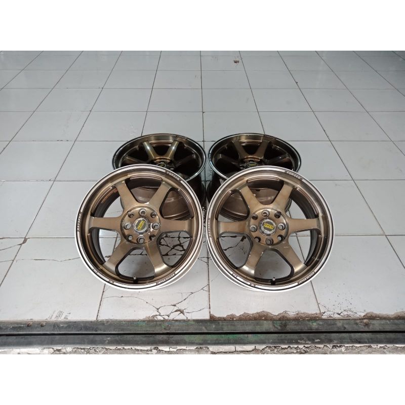 Jual Velg Racing Mobil Bekas Murah TE37 Volk Rays Ring 16 Lebar 7/8 Hole 4 x 100 / 4 x 114,3 ...