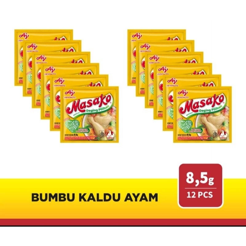 Jual Masako Ayam 8,5g 12pcs/renceng | Shopee Indonesia