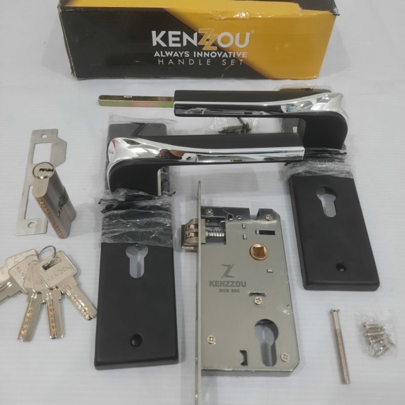Jual Paket Selot/ Handle Pintu Tanggung PREMIUM uk 21 cm merk KENZZOU ...