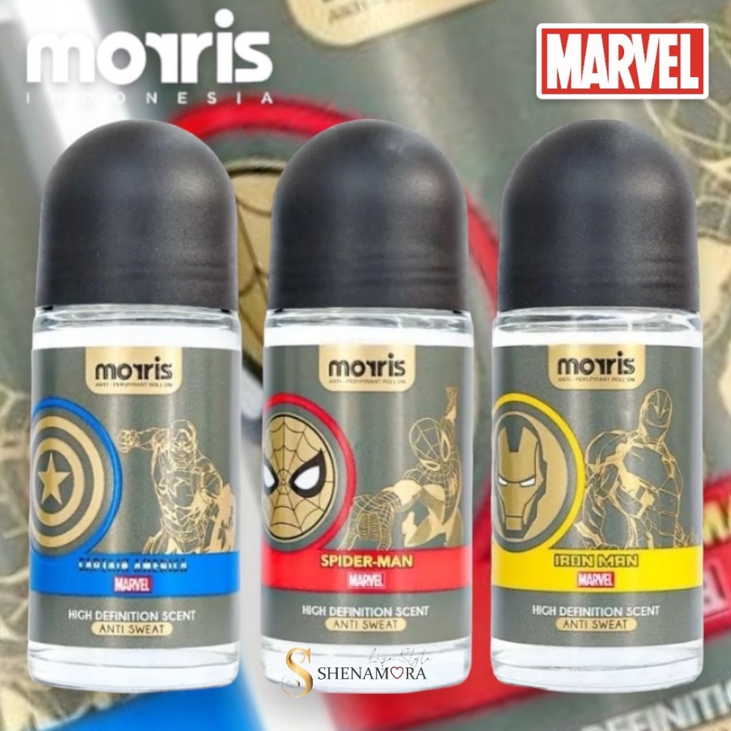 Jual Morris Marvel Edition Deodorant Roll On 50ml | Shopee Indonesia
