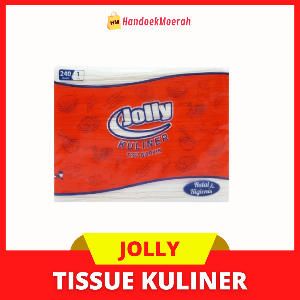 Jual Tissue Jolly Kuliner Napkin 240's 1ply/ Tisu Serbaguna Murah ...