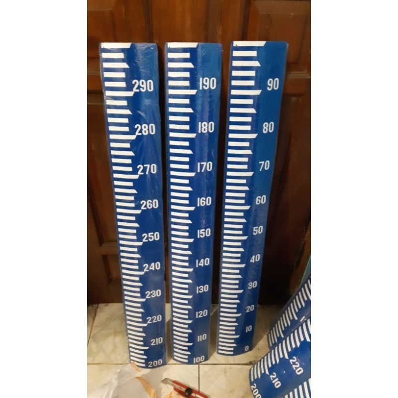 Jual 3meter peilschaal peil scale papan duga alat ukur air manual ...