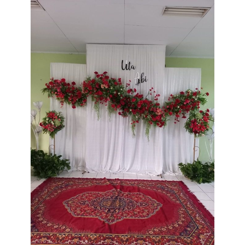 Jual Dekorasi Backdrop pernikahan 4 meter minimalis | Shopee Indonesia