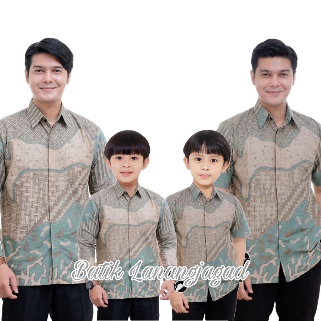 Jual Batik Pria Couple Batik Ayah dan Anak Laki Laki Kemeja Batik Anak ...