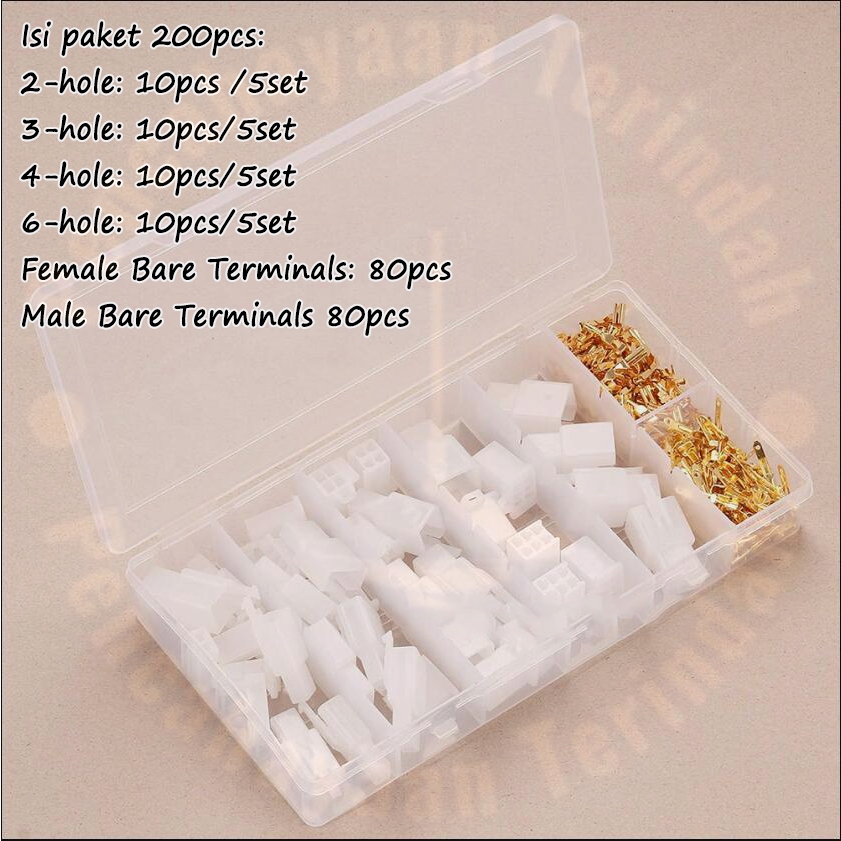 Jual Soket Kabel 200/400/600Pcs Terminal Kuningan Kabel Listrik ...