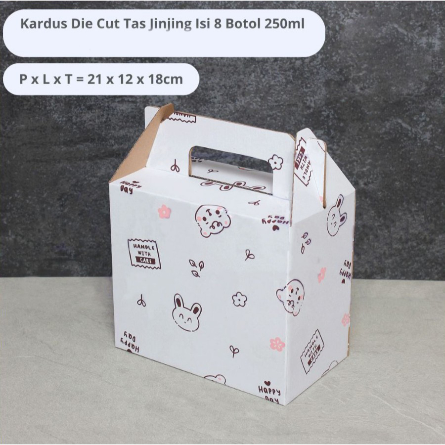 Jual 10Pcs Box Botol Jus Kale 250ml isi 8 Dus Hampers Kemasan Minuman ...