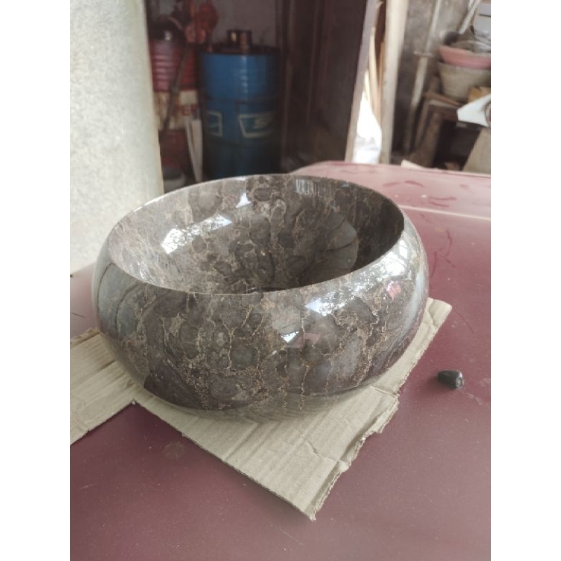 Jual Wastafel Marmer Model Donat Free Packing Kayu Dan Asbak Batu ...