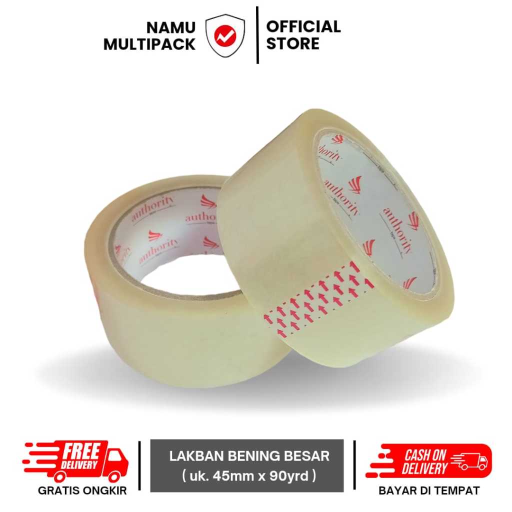 Jual Lakban Bening Premium 45x90 Yard Lakban Super Lengket Tanpa Suara ...