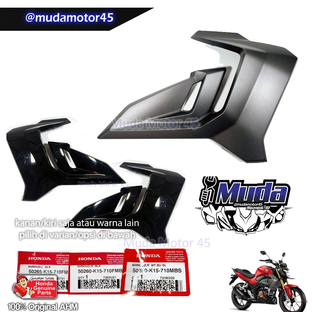 Jual PAKET SHROUD SAYAP TANGKI NEW CB150R V4 KANAN OR KIRI COVER BODY ...