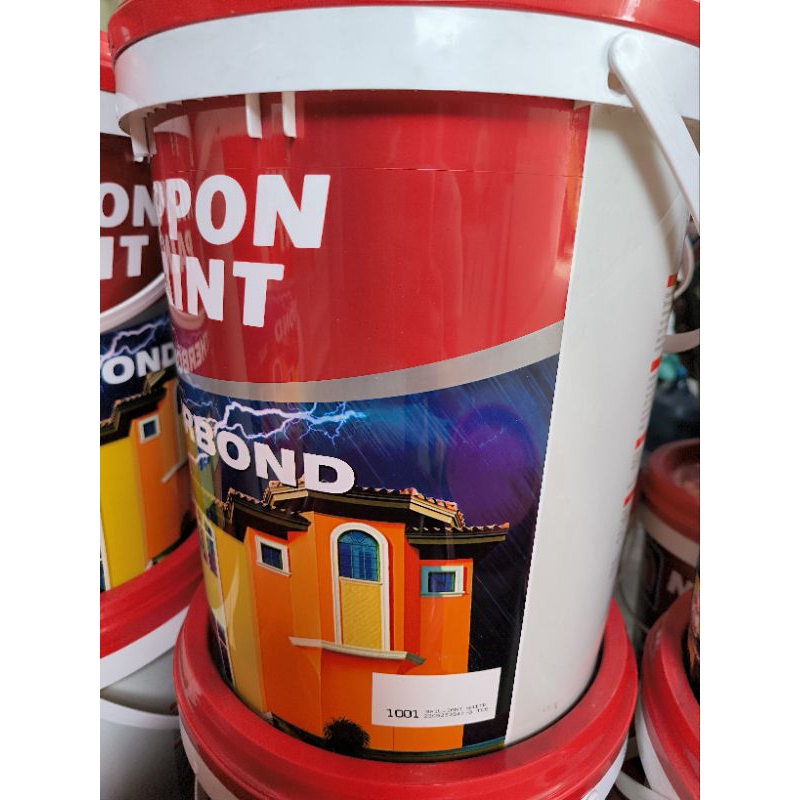 Jual Cat Luar NIPPON Weatherbond Brilliant White Putih 20 Liter Pail ...