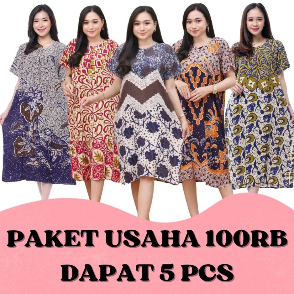 Jual Paket Usaha 100 Rb Dapat 5 pcs Daster Standar Motif Kekinian Viral ... Jual Paket Usaha 100 Rb Dapat 5 pcs Daster Standar Motif Kekinian Viral ...