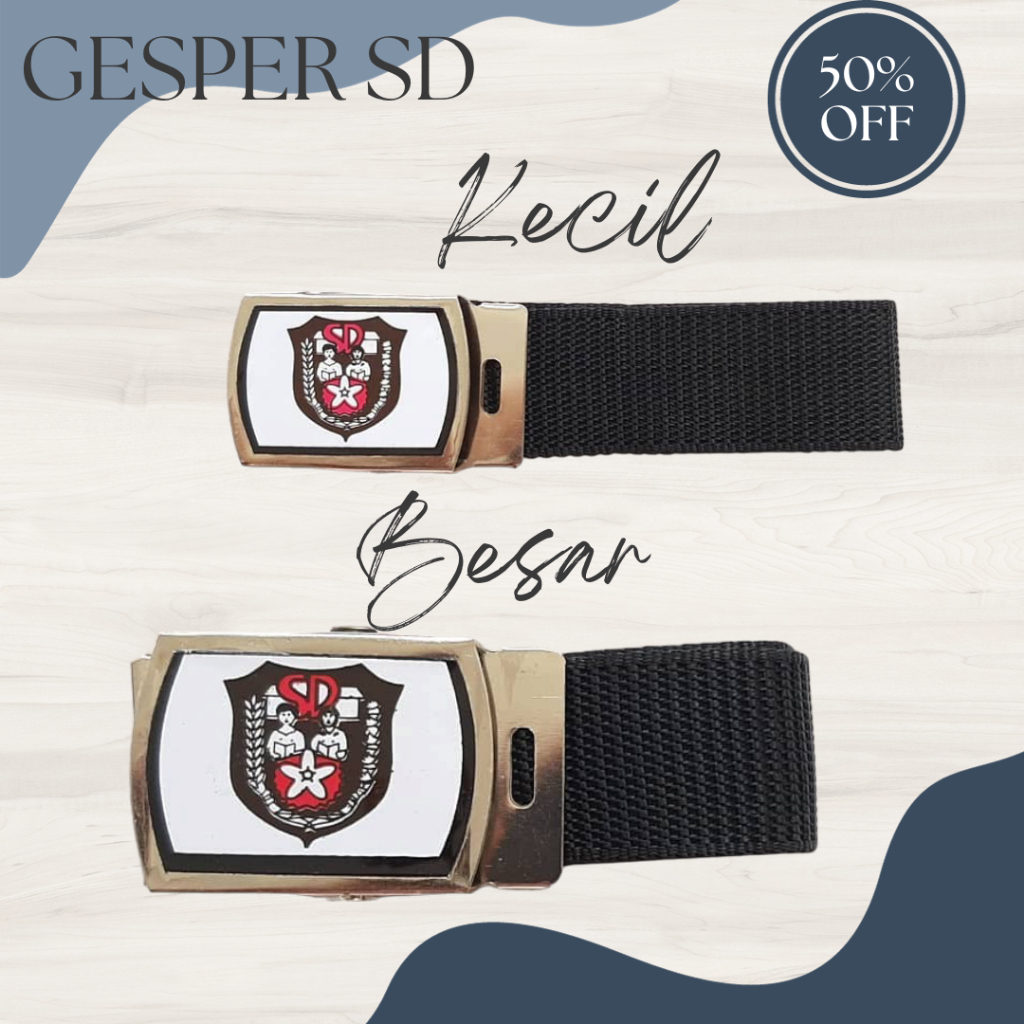 Jual gesper ikat tali pinggang sekolah sd kelas 1 2 3 4 5 6 sd ukuran ...