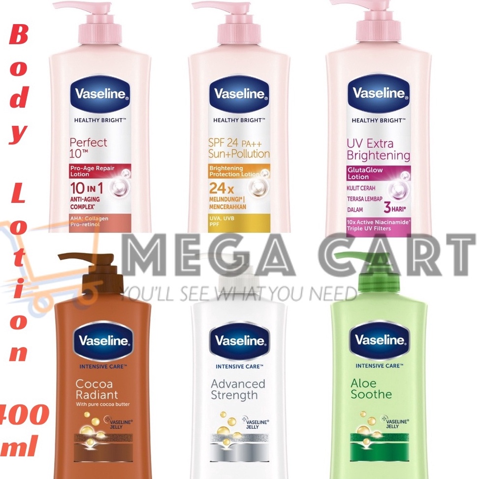 Jual Vaseline Body Lotion 400ml Intensive Care | Healthy Bright ...