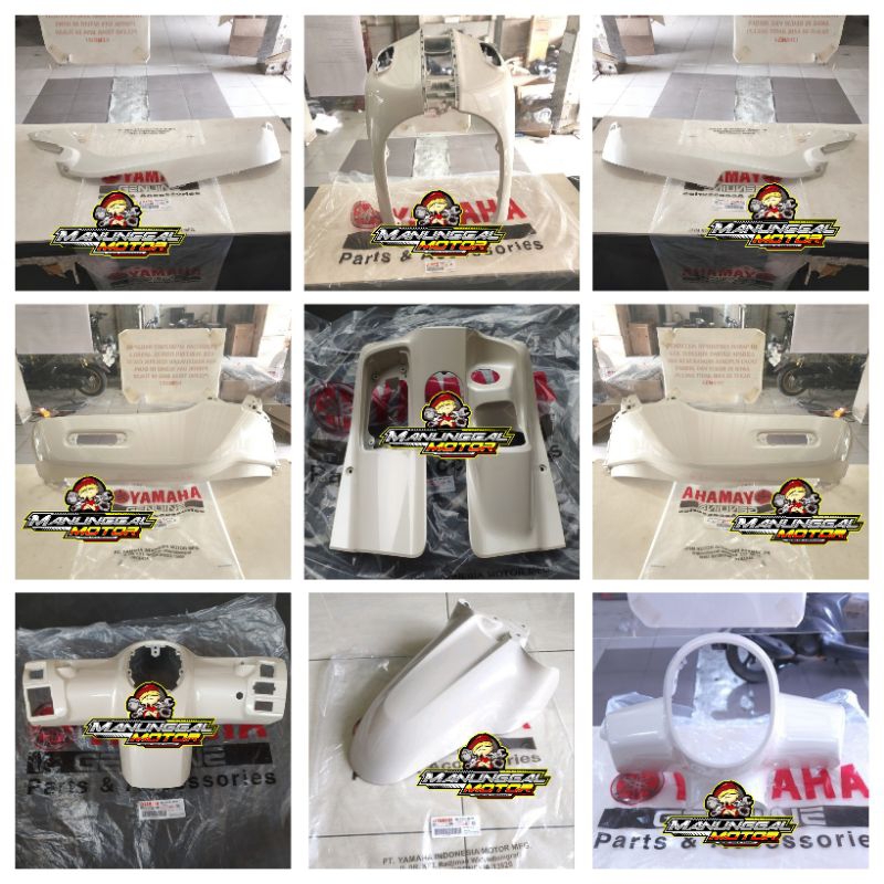Jual Paket Full Set Body Halus Fazzio 125 Putih Cream Original Yamaha ...