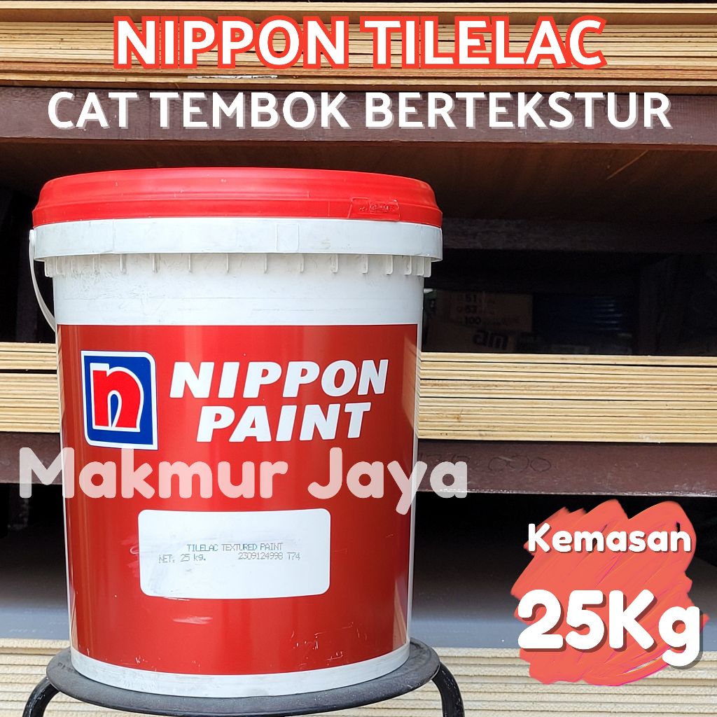 Jual Nippon Tilelac Textured Paint 25Kg Cat Tembok Tekstur | Shopee Indonesia