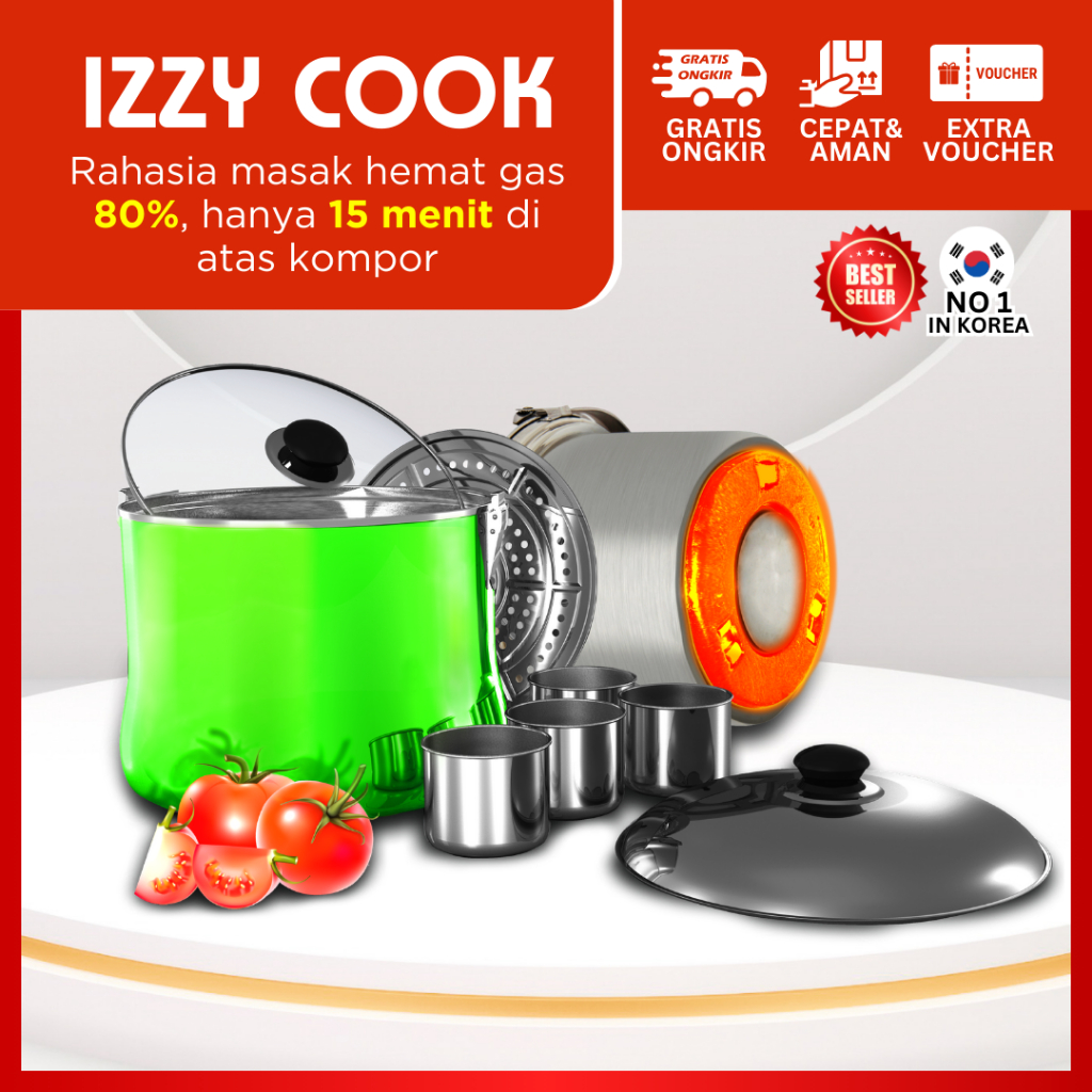 Jual Izzy Cook Magic Saver Cooker Double Wall Masak Tanpa Api | Shopee ...