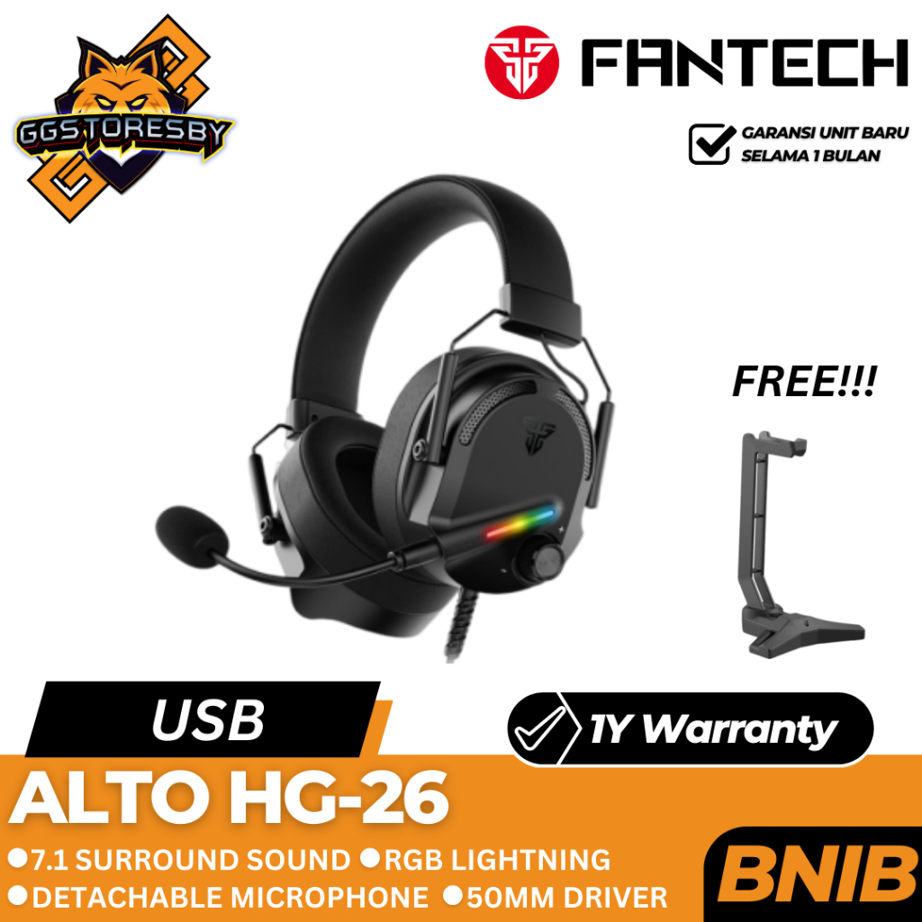 Jual FANTECH HG26 ALTO 7.1 RGB Gaming Headset | Shopee Indonesia