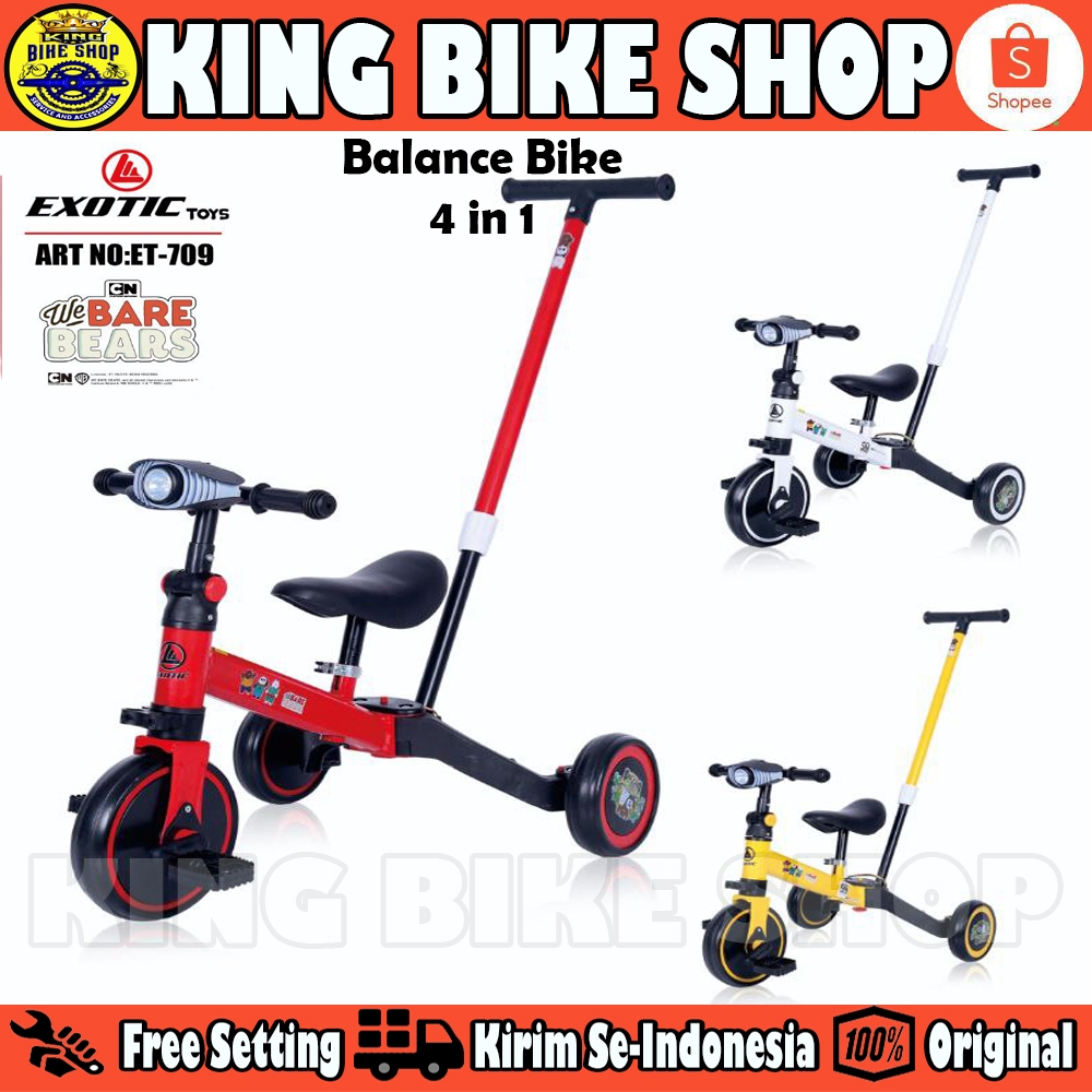 Jual Sepeda Push Bike EXOTIC ET 709 Ada Tongkat Strir 4 in 1 We Are ...