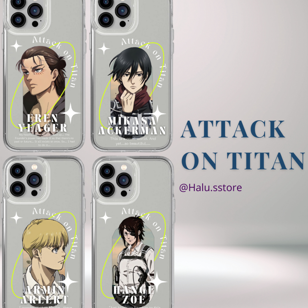 Jual Permium Case Anime Attack on Titan Eren Yeager Jean Kirstein Levi ...