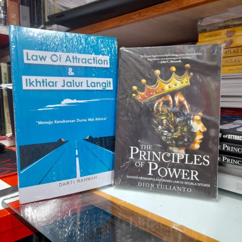 Jual Paket 2 buku law of attraction ikhtiar jalur langit, dan the principles of power. | Shopee ...