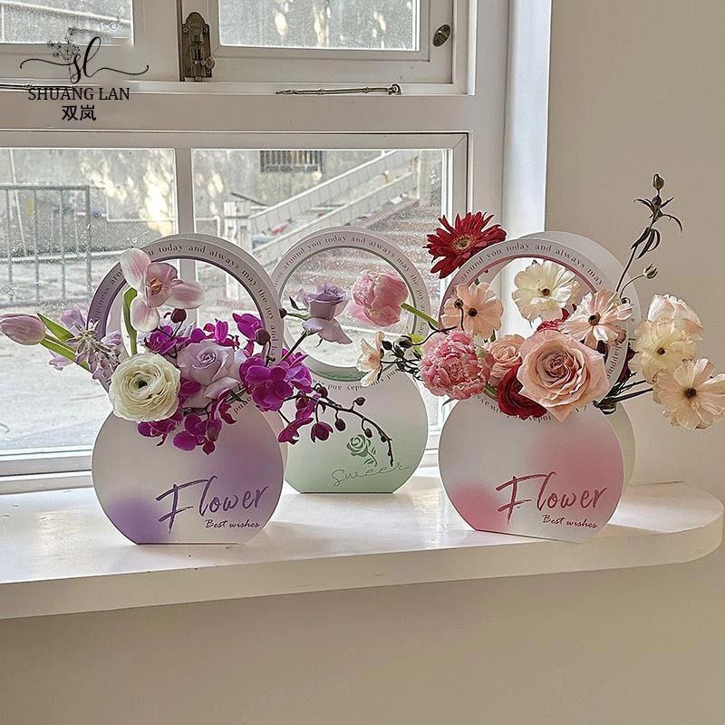 Jual Vas Bunga Kertas Bentuk Tas Untuk Dekorasi Buket Bunga | Shopee ...