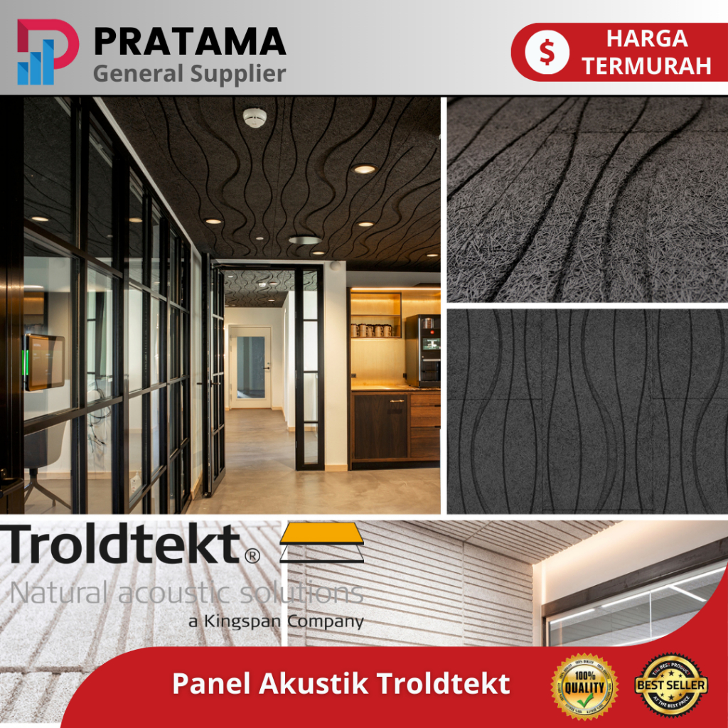 Jual Panel Akustik Troldtekt | Wol kayu berikat semen Troldtekt | surabaya | Shopee Indonesia