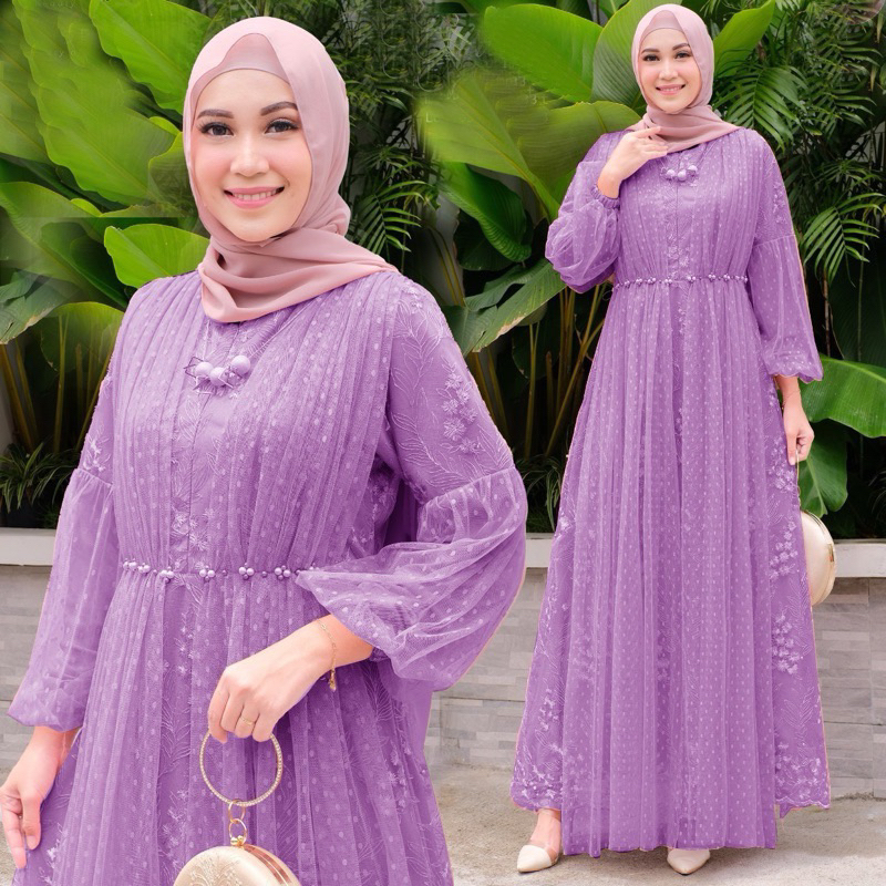 Jual MAXI JAHWARA ( M L XL XXL XXXL) GAMIS PESTA MUSLIM/BAJU KONDANGAN BAJU PESTA SERAGAM ACARA ...
