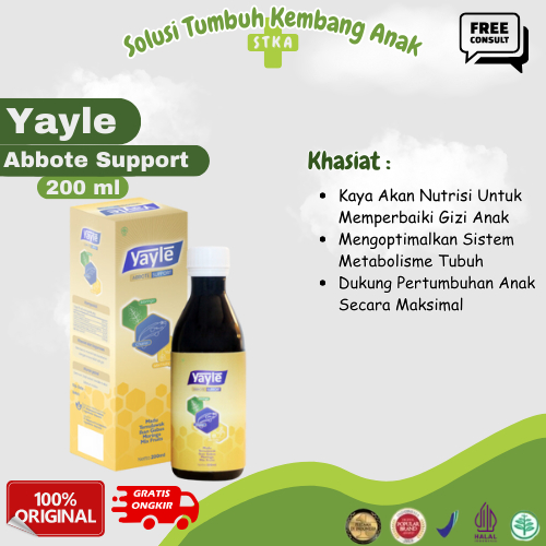 Jual Yayle Abbote Support 200ml - Madu Penambah Berat Badan, dan ...