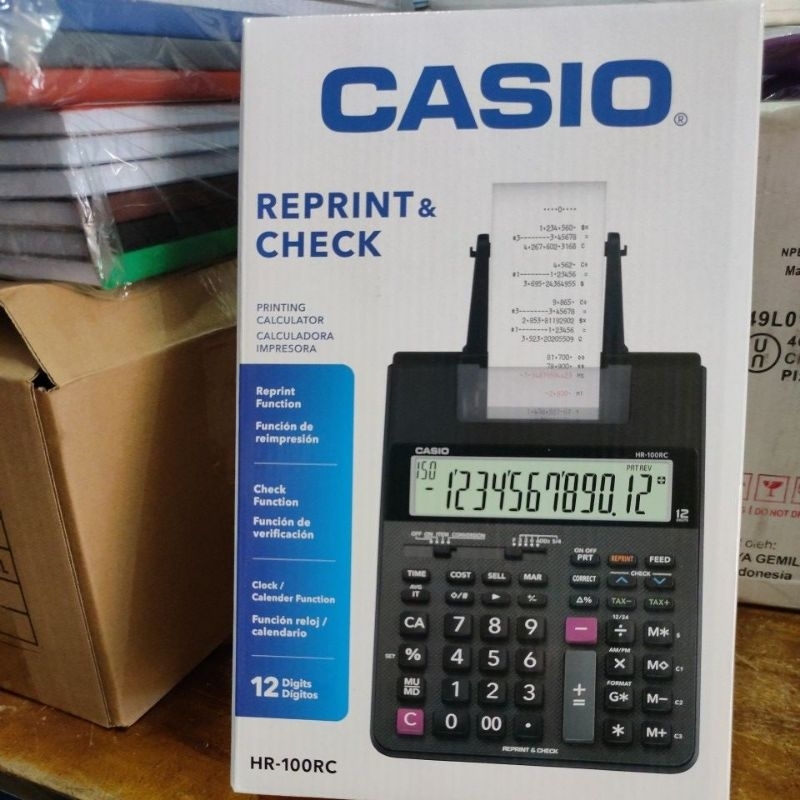 Jual KALKULTOR CASIO HR 100RC ASLI | Shopee Indonesia