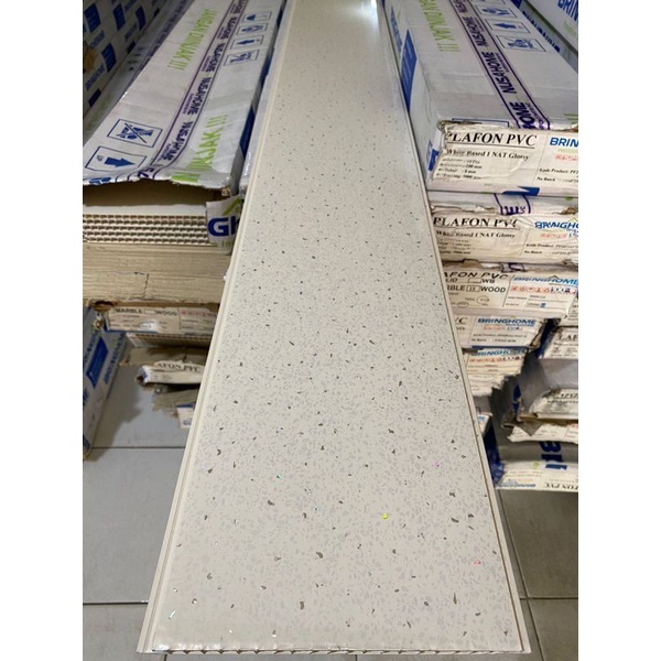 Jual Plafon PVC maihome putih glossy White Based 4 | Shopee Indonesia