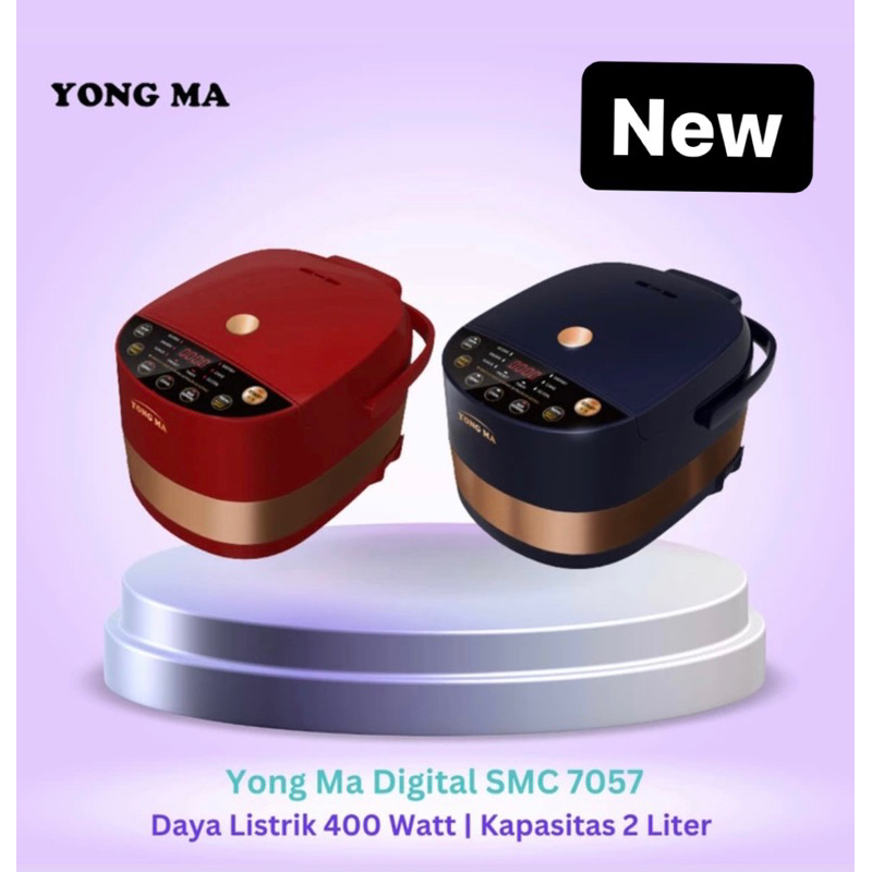 Jual YONG MA Magic Com Digital Rice Cooker SMC 7047 / 7057 NEW ( 2 LTR ) | Shopee Indonesia