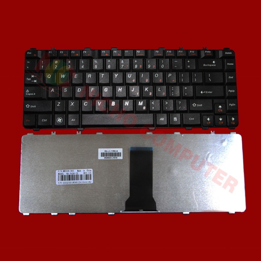 Jual KEYBOARD LENOVO IDEAPAD Y450 B460 SERIES BLACK | Shopee Indonesia